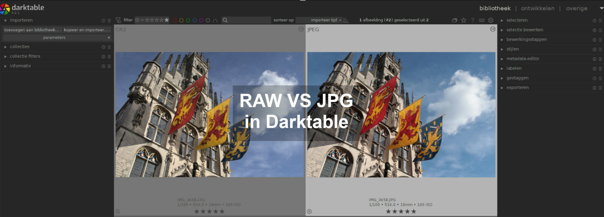 Wat is het verschil tussen RAW en JPG? - Fotoclub.nl